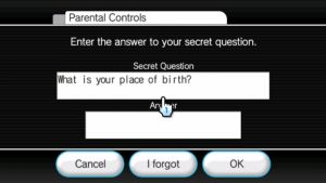 If you want to change PIN Select Game Settings and PIN