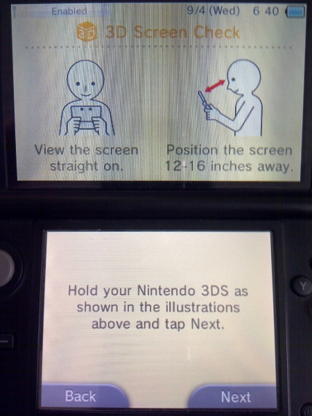 Hold your Nintendo 3DS as shown in the illustration. Find the right ...