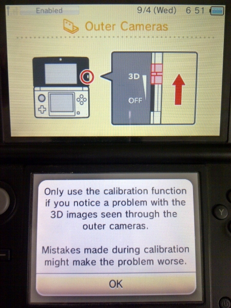 Move the 3D Depth Slider to the top then tap Next.