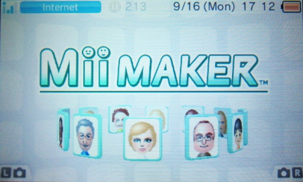 Choose Create New Mii