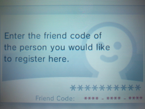 After entering a valid friend code, you will be asked to enter the name ...