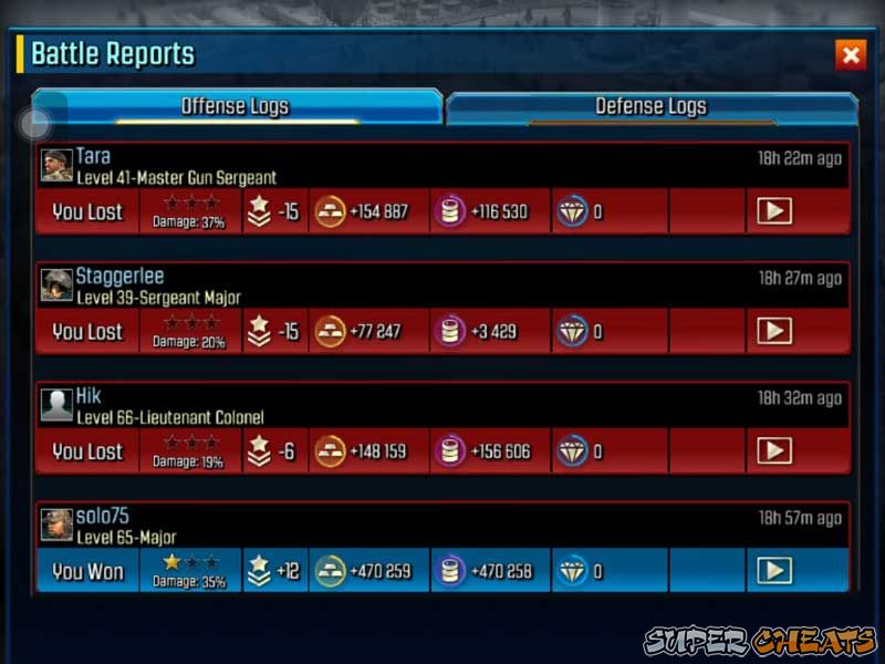 Battle Log - Call of Duty: Heroes