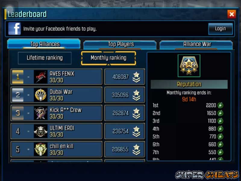 Leaderboard - Call of Duty: Heroes