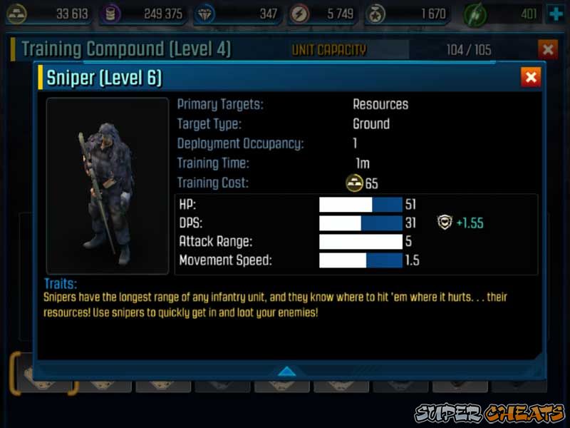 Infantry / Human - Sniper - Call of Duty: Heroes