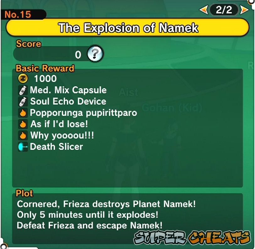 15. The Explosion of Namek - Dragon Ball Xenoverse