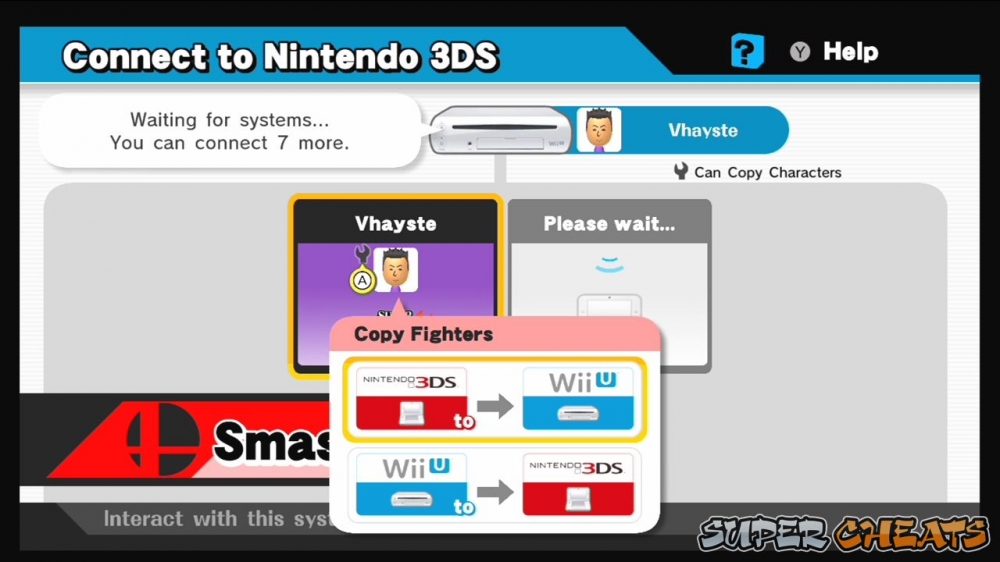 Connecting to your 3DS - Super Smash Bros. for Wii U