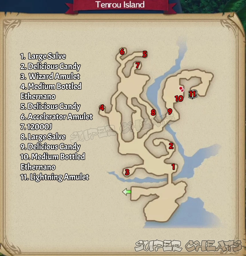 Tenrou Island Map - Fairy Tail