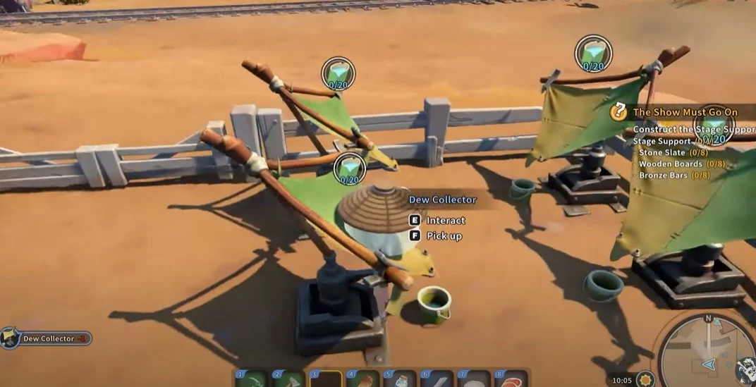 How to get Water in My Time at Sandrock