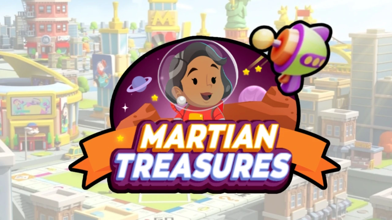 Martian Treasures milestones and how to get more laser guns - Monopoly GO!