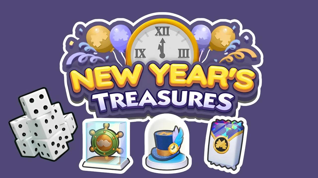 Monopoly Go New Year's Treasures & How to get Pickaxes - Monopoly GO!