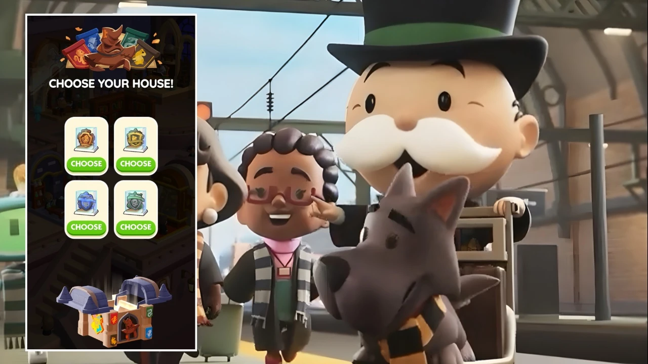 How to get a House Crest Shield in Harry Potter Go on Monopoly Go
