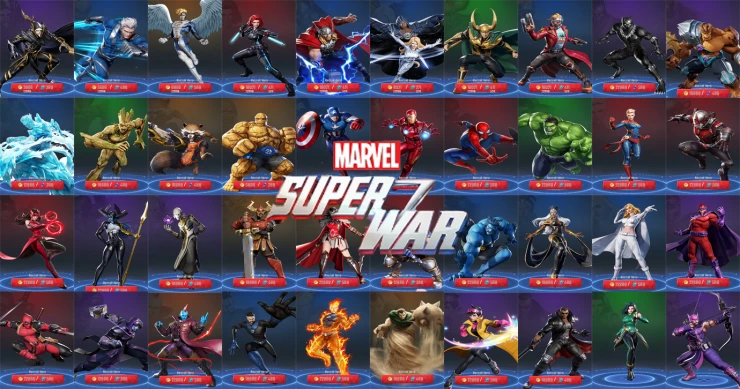 Character Guide - Marvel Super War