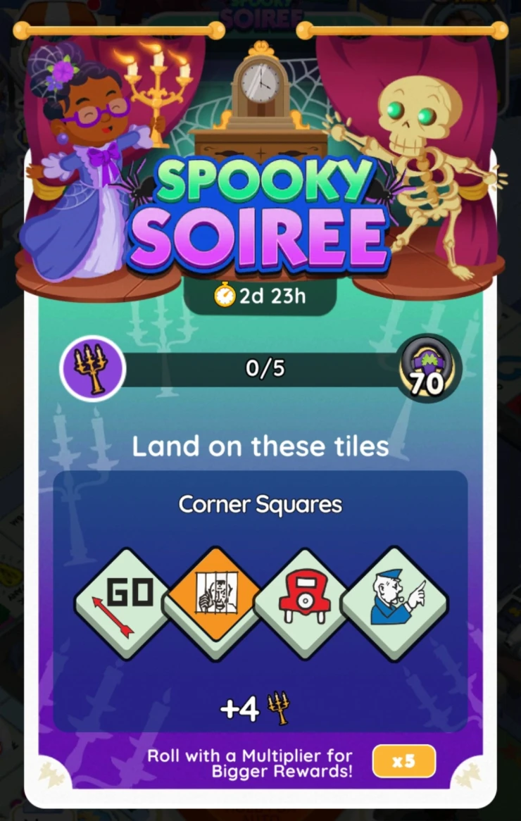 All Spooky Soiree Rewards, Tasks and Milestones Listed - Monopoly GO!