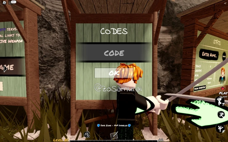 Roblox Zo Samurai Codes - Are there any?