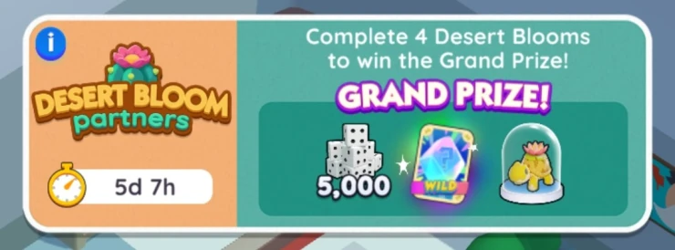 Monopoly Go Desert Bloom Partners rewards and milestones - Monopoly GO!