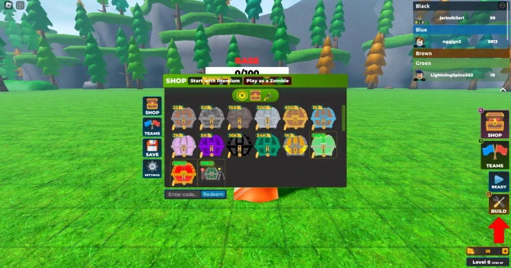 Roblox Zombie Defense Codes to get Free Gold, Cash, and EXP