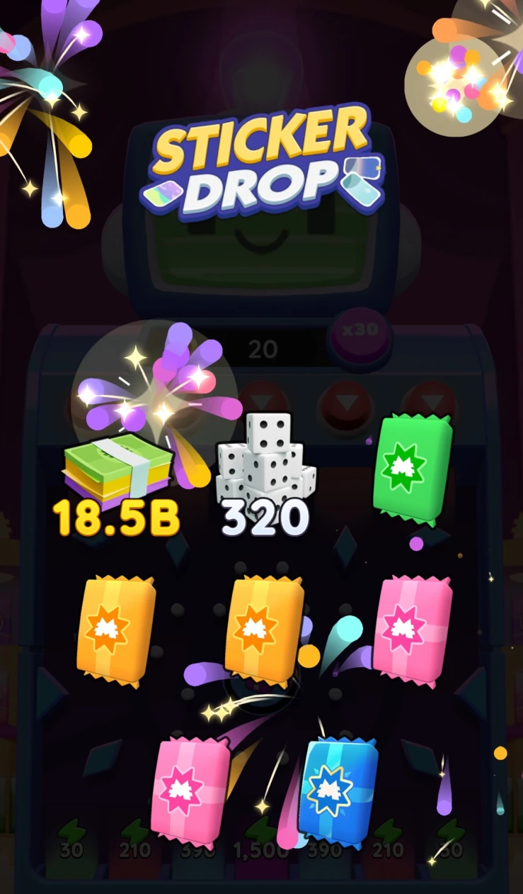 All Sticker Drop Rewards and Milestones (Dec 7-10) - Monopoly GO!