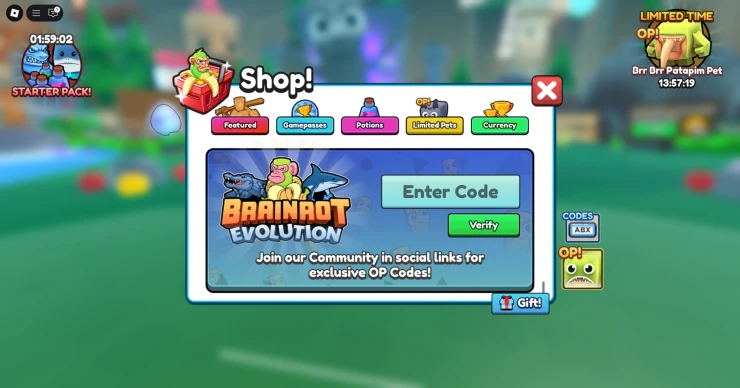 Roblox Brainrot Evolution Tips and Codes to get Free Potions and Crates