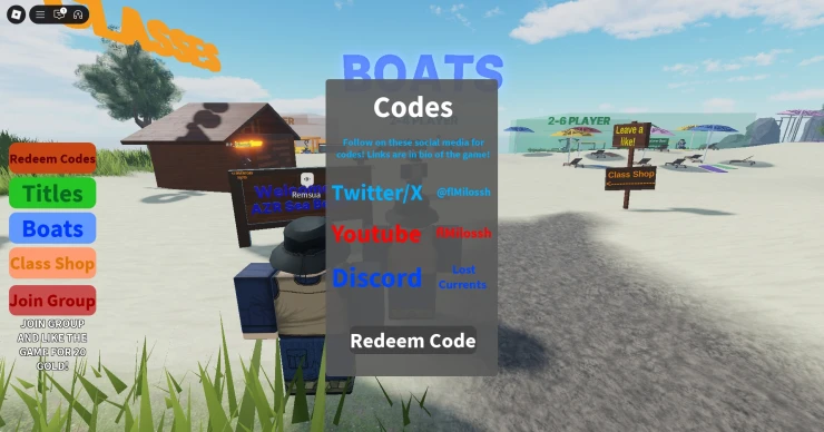Roblox Lost Currents Tips and Codes to get Free Gold