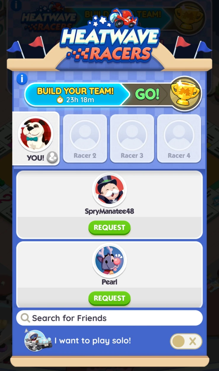 Monopoly Go Heatwave Racers Rewards and How to get more flags ...