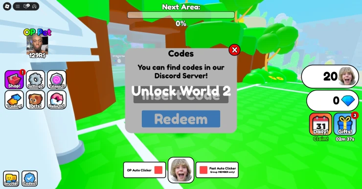 Roblox 67 Clicker Codes - Get Free Gems