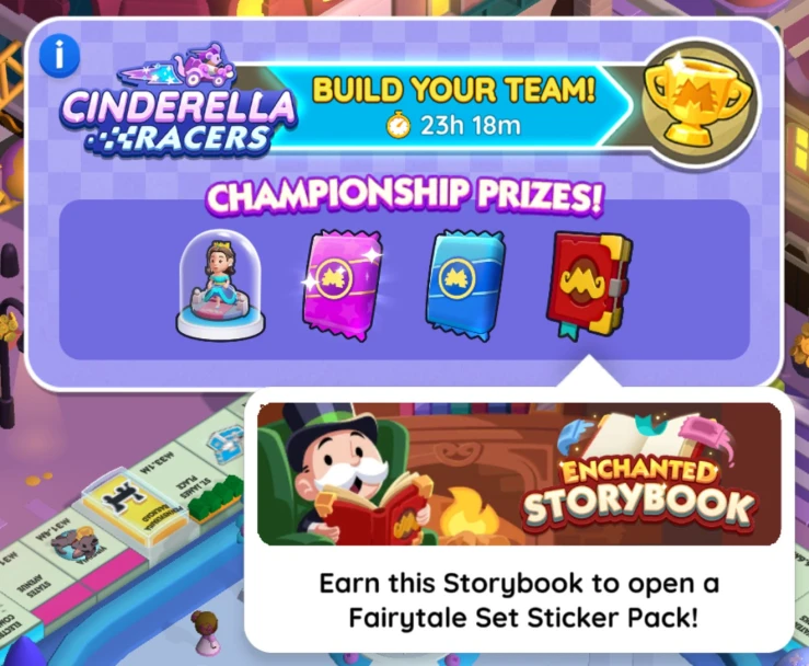 Monopoly GO: Cinderella Racers rewards and how to get more flags