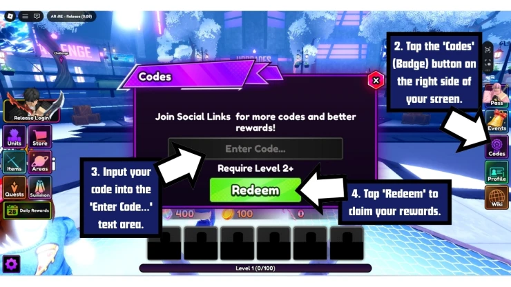 Anime Reversal Codes - Codes for Free Rerolls and Gems
