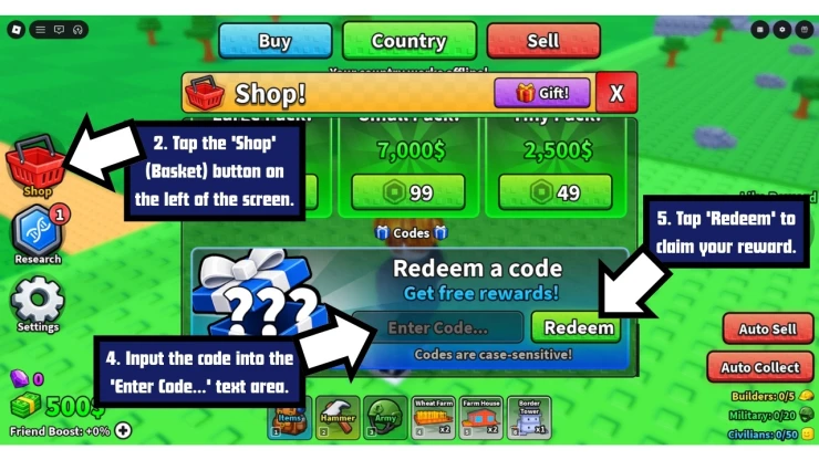 Mini War - Tips and Codes for Cash and Gems