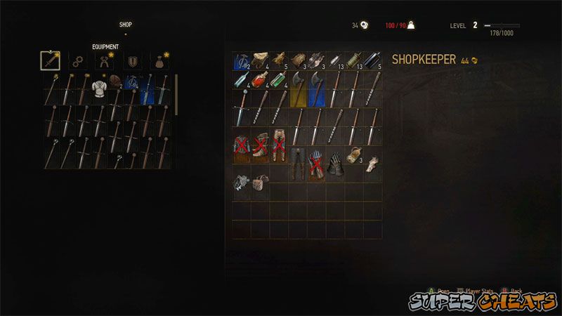 The Menu Scheme - The Witcher 3: The Wild Hunt