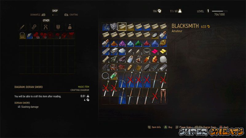 The Menu Scheme - The Witcher 3: The Wild Hunt